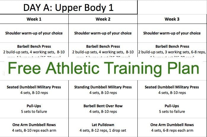 Free Athletic Training Plan - Pit Bull Athletics